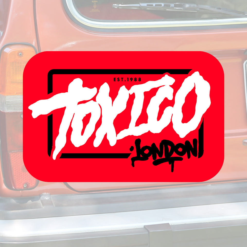 Block Logo Sticker – TOXICO Clothing